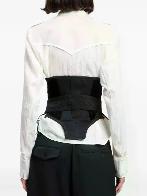 ANN DEMEULEMEESTER Gabardine Corset