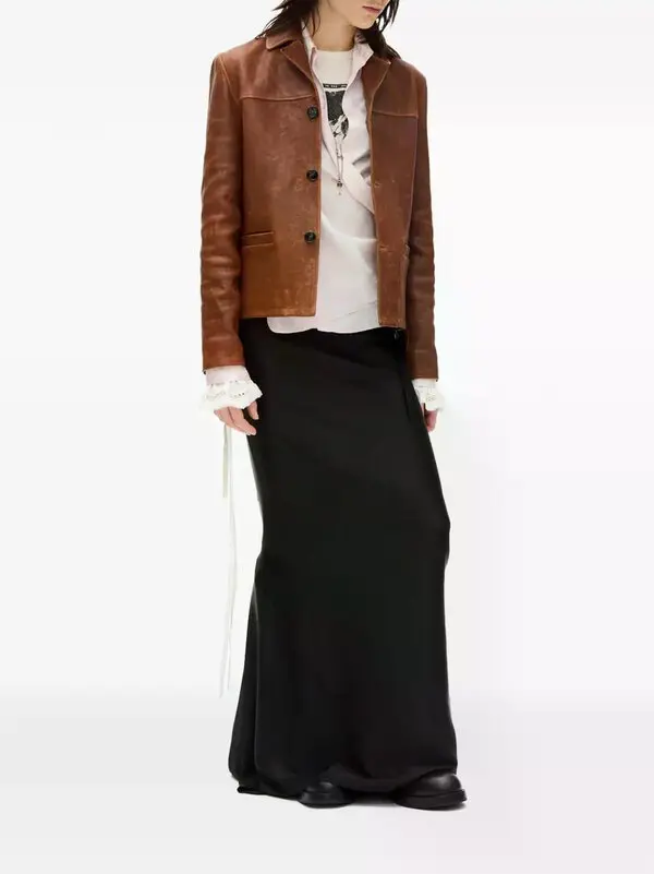 ANN DEMEULEMEESTER Grained Calf Leather Jacket