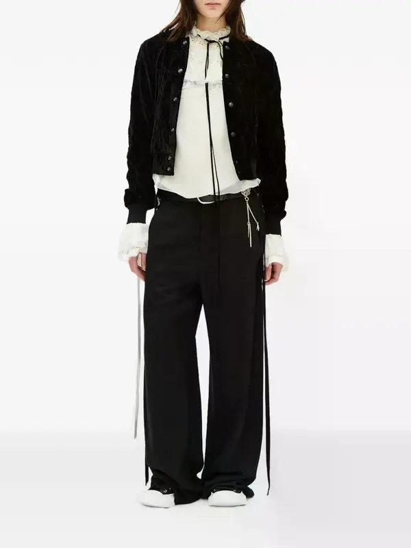 ANN DEMEULEMEESTER Sheer Ruffled Blouse