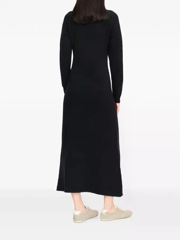 BARRIE Cable-knit Roll-neck Maxi Dress