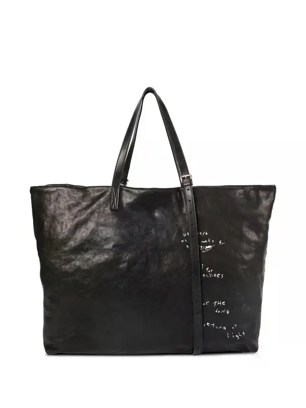 ANN DEMEULEMEESTER Bes Leather Tote Bag