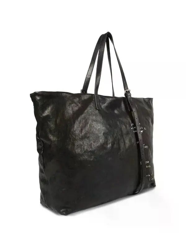 ANN DEMEULEMEESTER Bes Leather Tote Bag