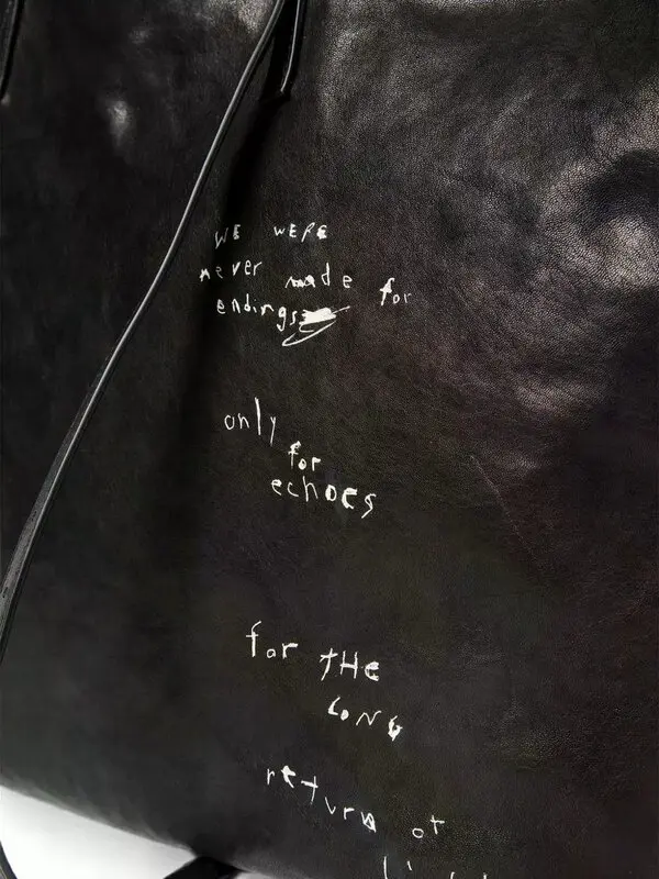 ANN DEMEULEMEESTER Bes Leather Tote Bag
