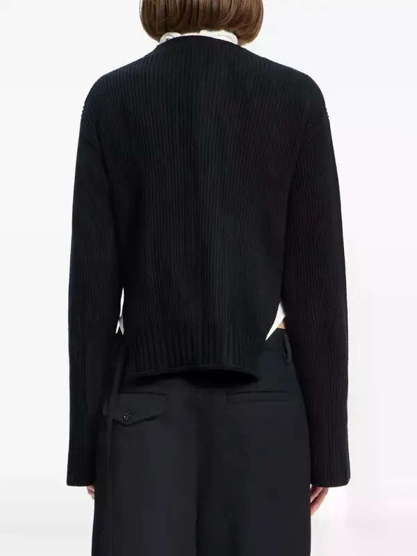 ANN DEMEULEMEESTER Cashmere Ribbed-knit Sweater