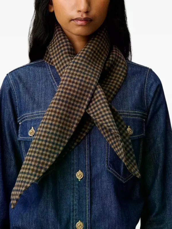 Claudie Pierlot Double-sided Check Scarf