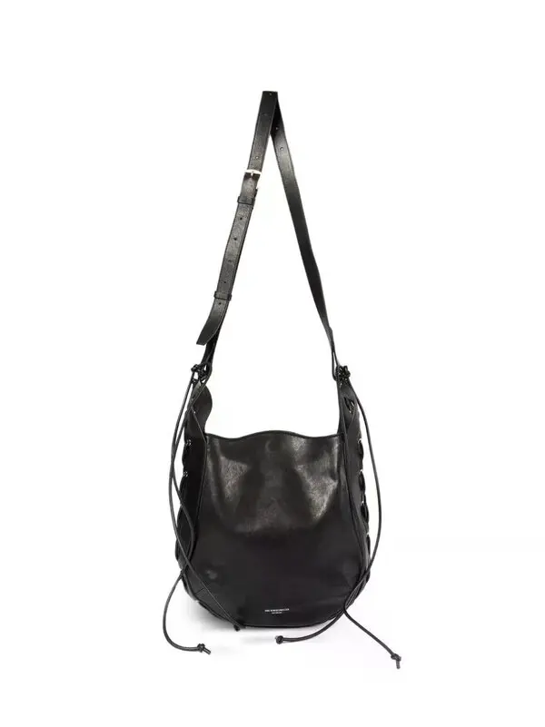 ANN DEMEULEMEESTER Medium Ravdna Lace-up Shoulder Bag