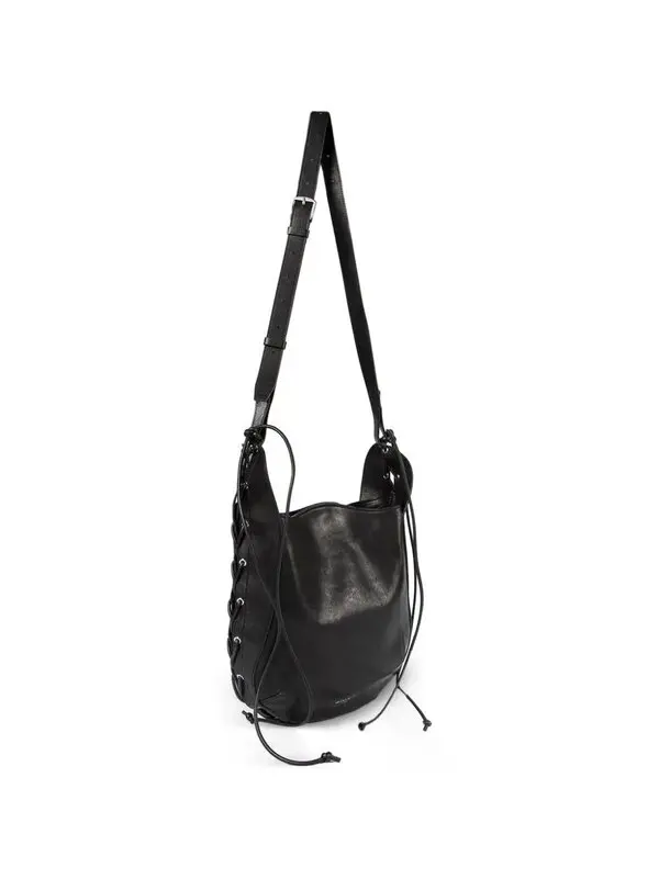 ANN DEMEULEMEESTER Medium Ravdna Lace-up Shoulder Bag