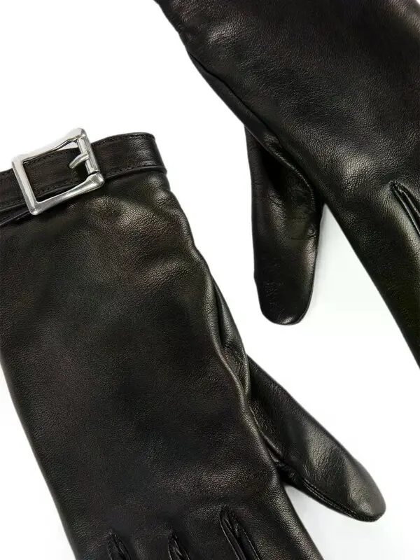 ANN DEMEULEMEESTER Arly Leather Gloves - Black