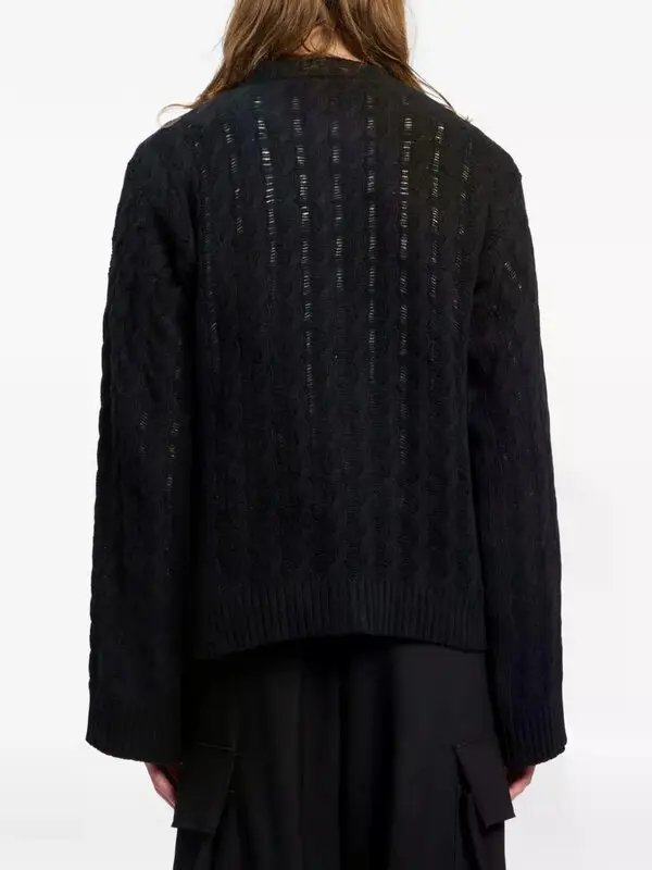 ANN DEMEULEMEESTER Cable-knit Cardigan
