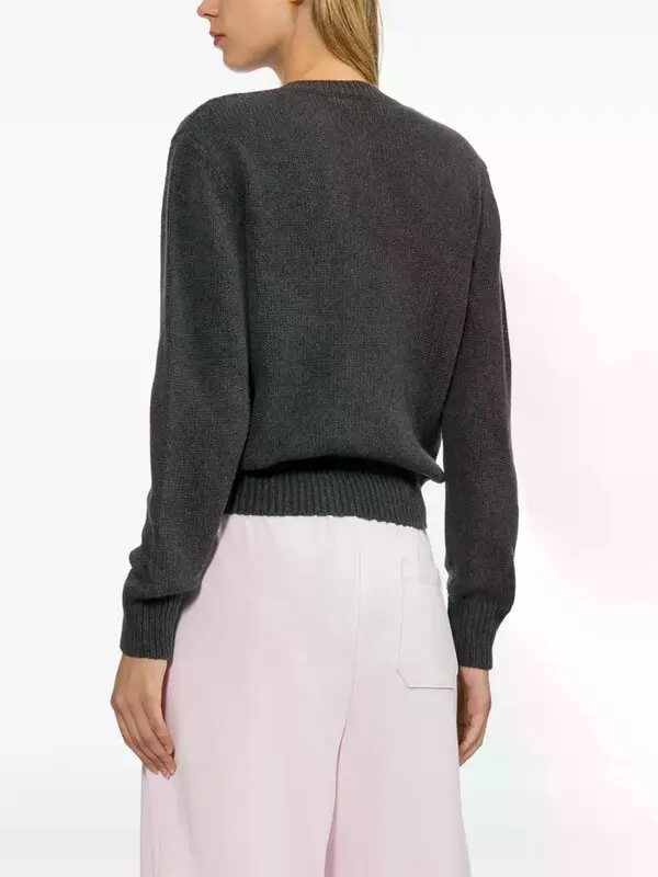 A.p.c. Ribbed-trim V-neck Jumper