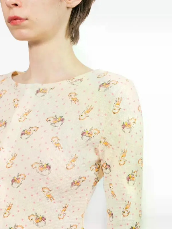 Ashley Williams Graphic-print Cardigan