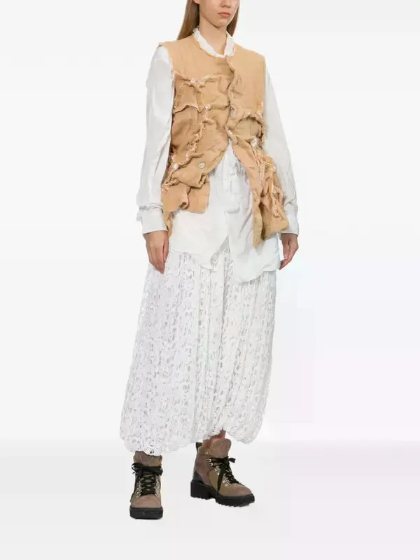 Comme Des Garçons Cutwork Cropped Trousers