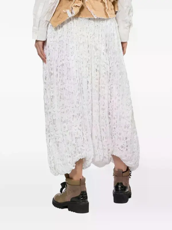 Comme Des Garçons Cutwork Cropped Trousers