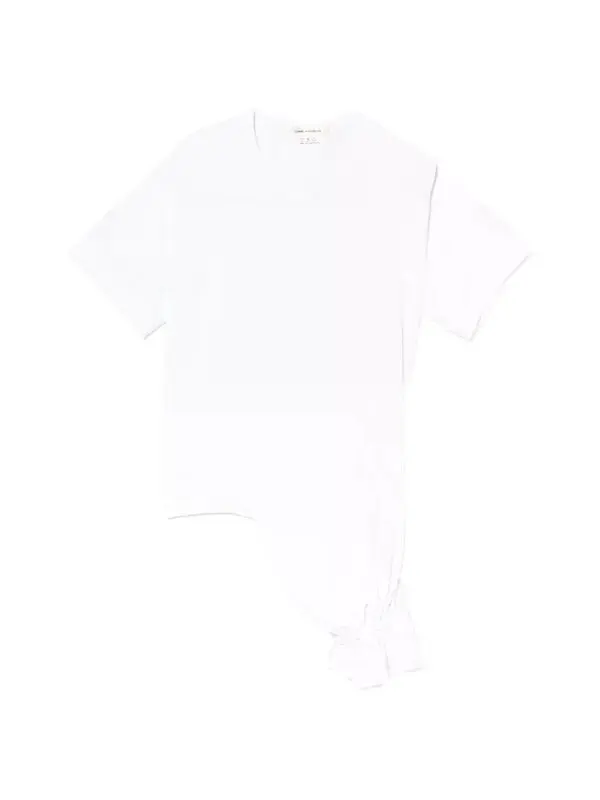 Comme Des Garçons Asymmetric Drawstring T-shirt - White