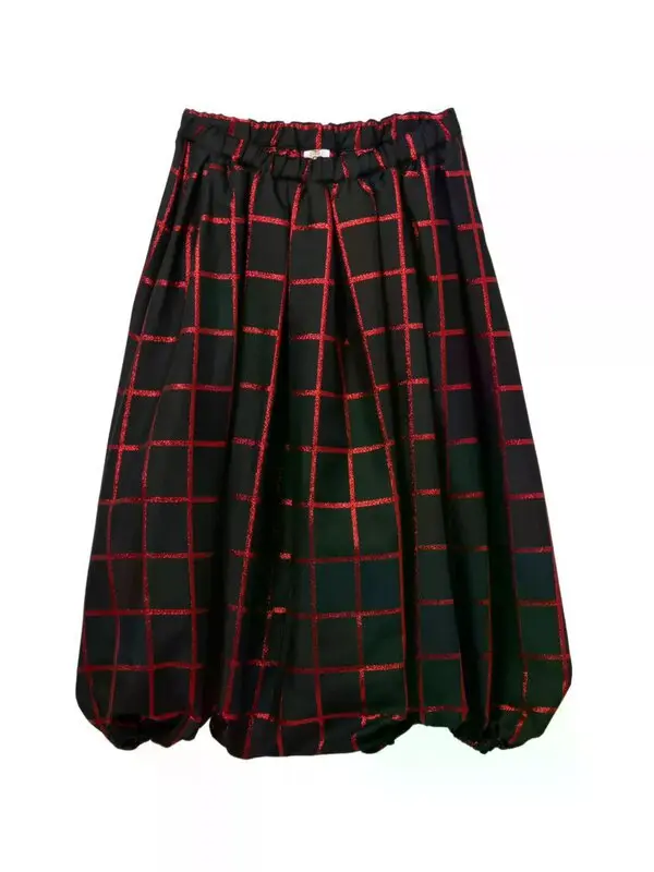 Comme Des Garçons Checked Trousers - Black