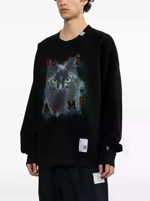 Mihara Yasuhiro Cat-print Sweatshirt