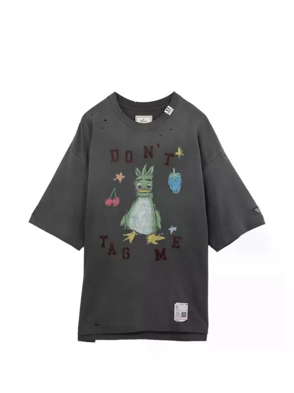 Mihara Yasuhiro Distressed Graphic-print T-shirt