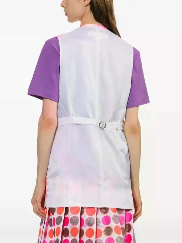 Comme Des Garçons Floral V-neck Vest Coat