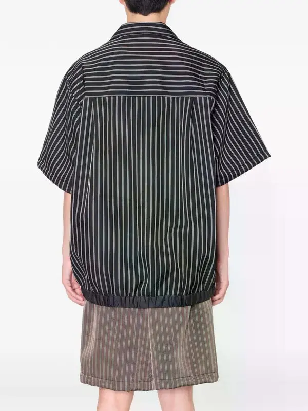 Kolor Buckle Striped Shirt