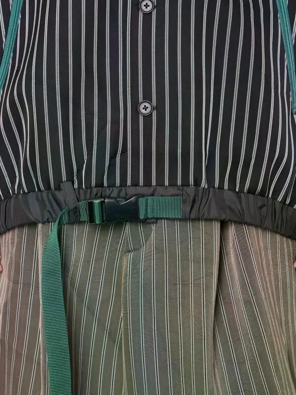 Kolor Buckle Striped Shirt