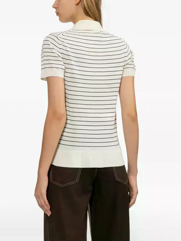 A.p.c. Striped Short-sleeve Polo Shirt