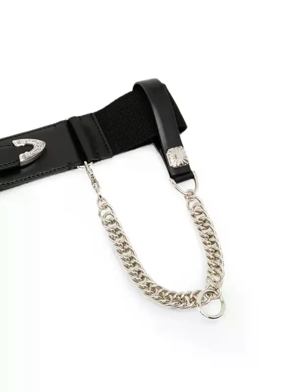 Toga Leather Chain Belt