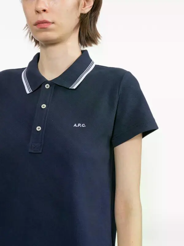 A.p.c. Logo-embroidered Polo Shirt
