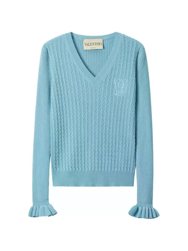 Valentino Garavani Embroidered Cashmere Jumper