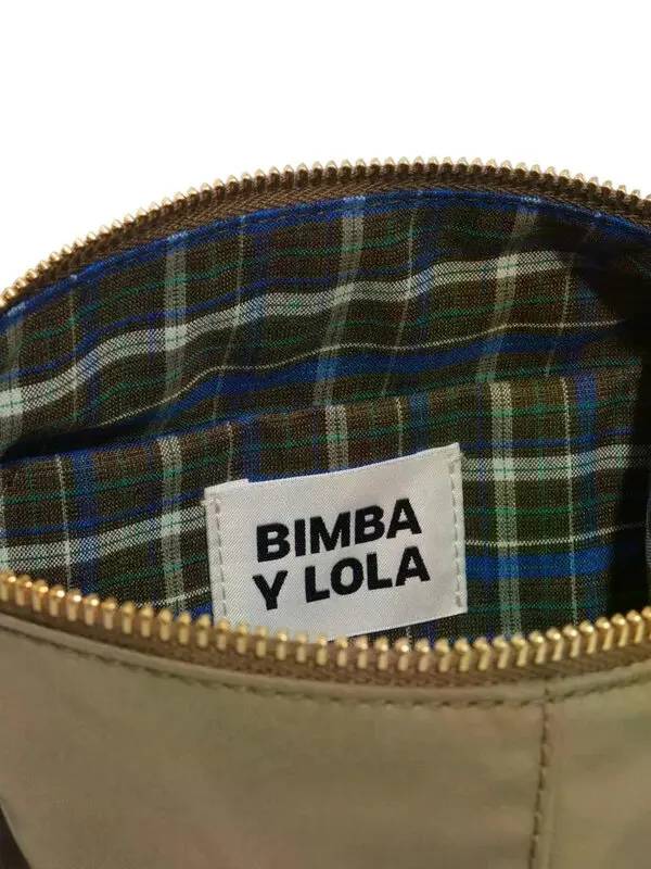 Bimba Y Lola Mini Olive Nylon Shoulder Bag - Green