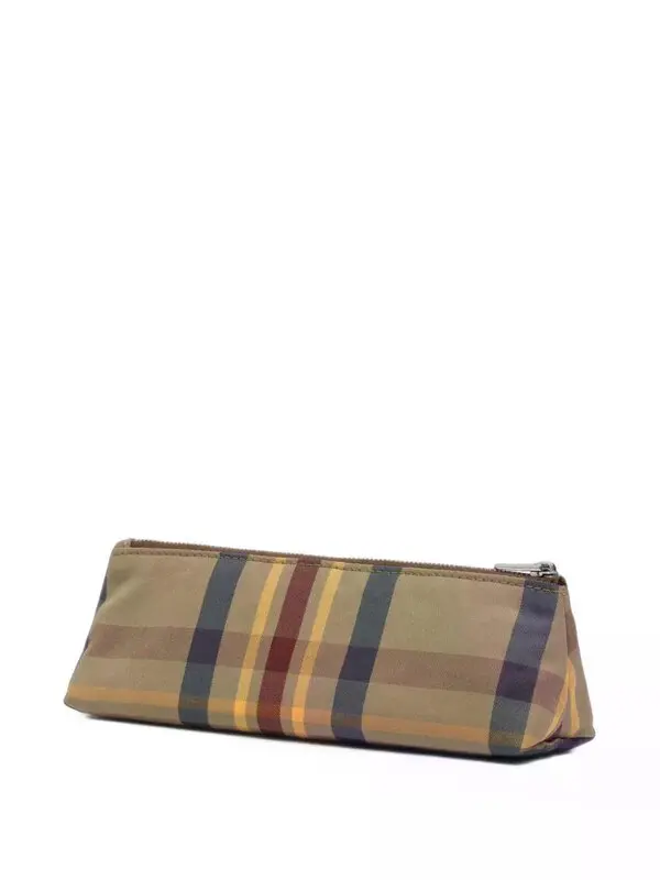 Bimba Y Lola Khaki And Garnet Tartan Jacquard Case
