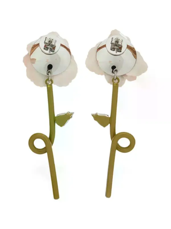 Simone Rocha Floral Crystal-embellished Earrings