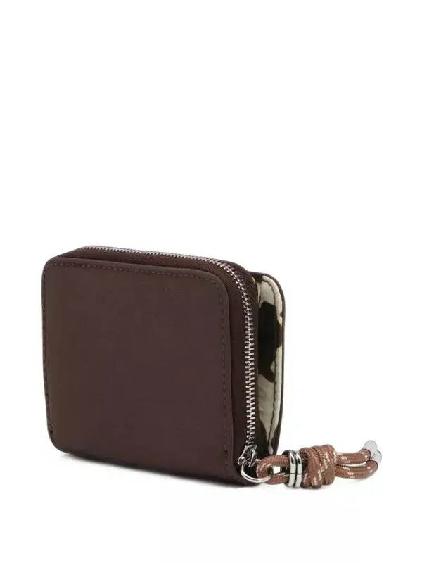 Bimba Y Lola Mocha Nylon Lapel Wallet