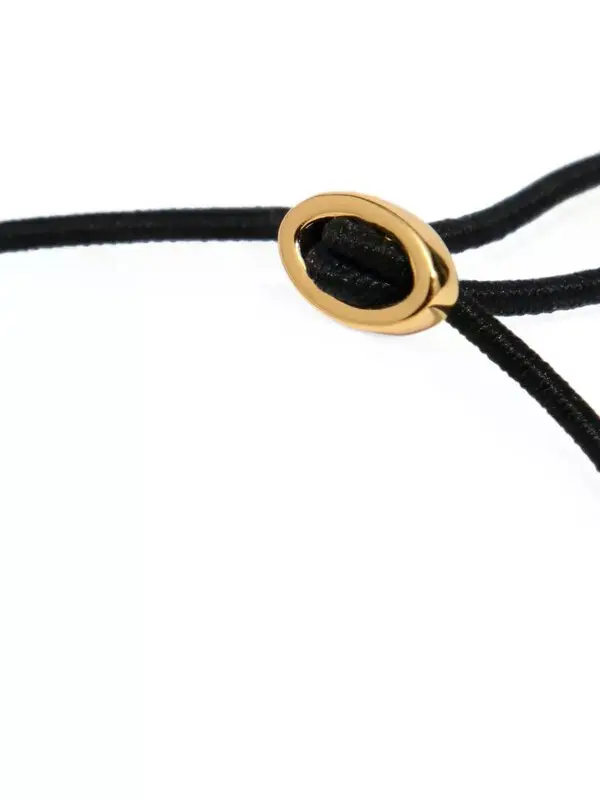 Bimba Y Lola Elastic Bracelet With Heart Logo, Black