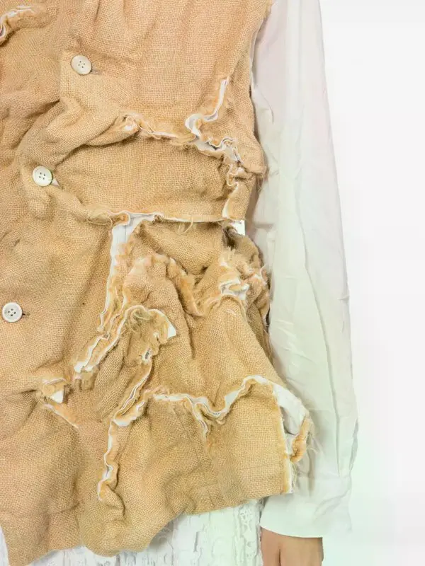 Comme Des Garçons Ruffled Frayed-edge Jacket