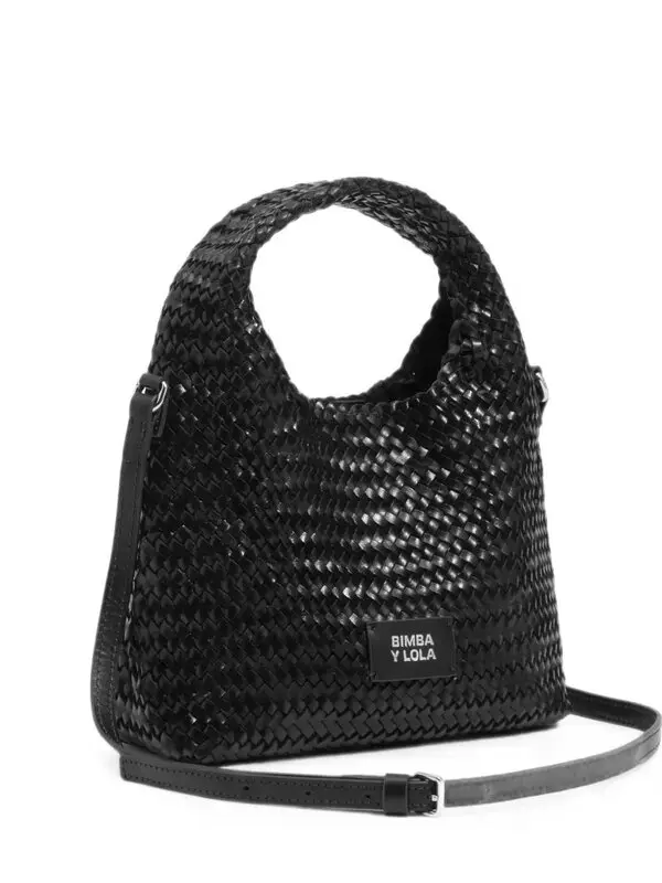Bimba Y Lola Small Braided Leather Paper Bag