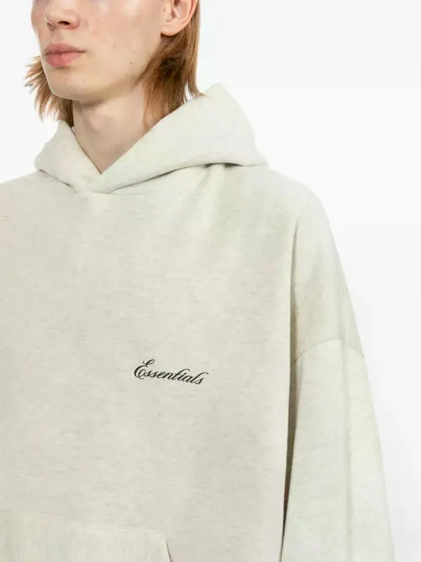 ESSENTIALS Logo-embroidered Hoodie
