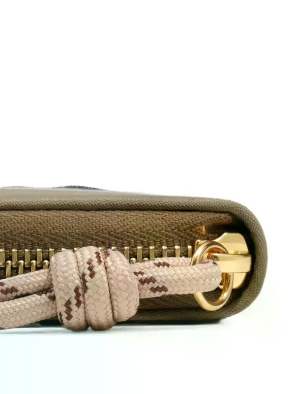 Bimba Y Lola Medium Olive Nylon Wallet