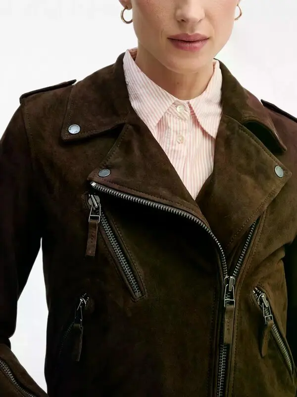 BLAUER. Zip-fastening Biker Jacket