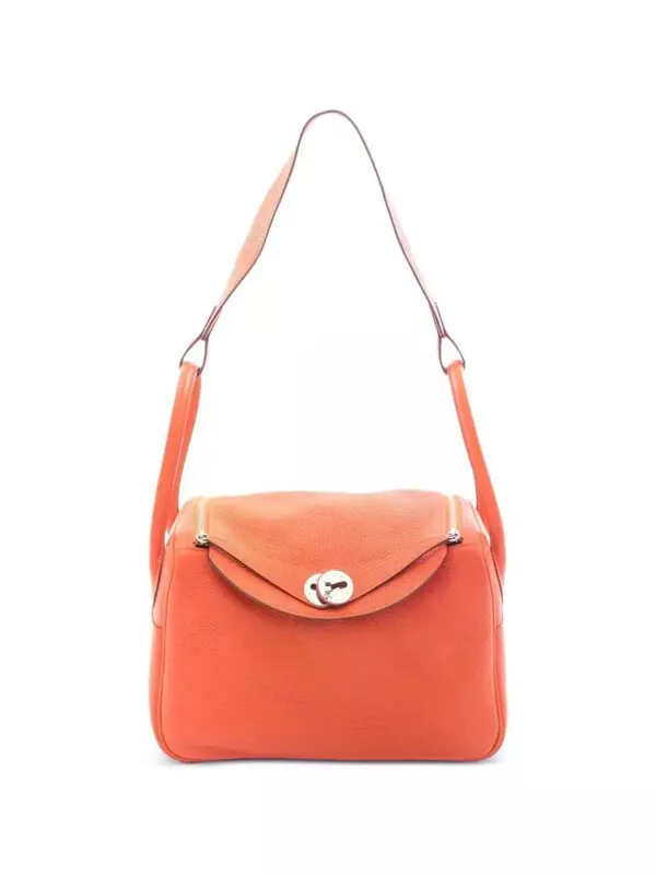 Hermès 26 Lindy Shoulder Bag - Orange