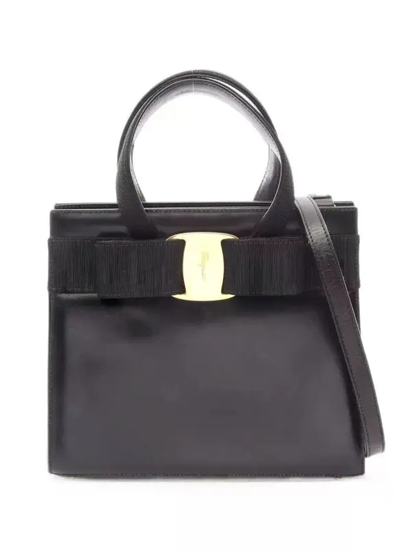 FERRAGAMO 2010s Vara Ribbon Tote Bag