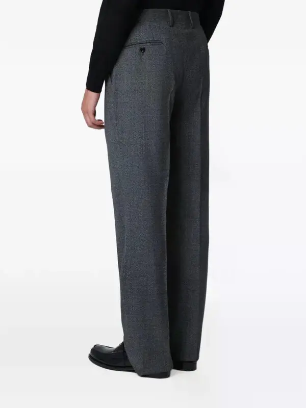 LARDINI Straight-leg Wool Trousers