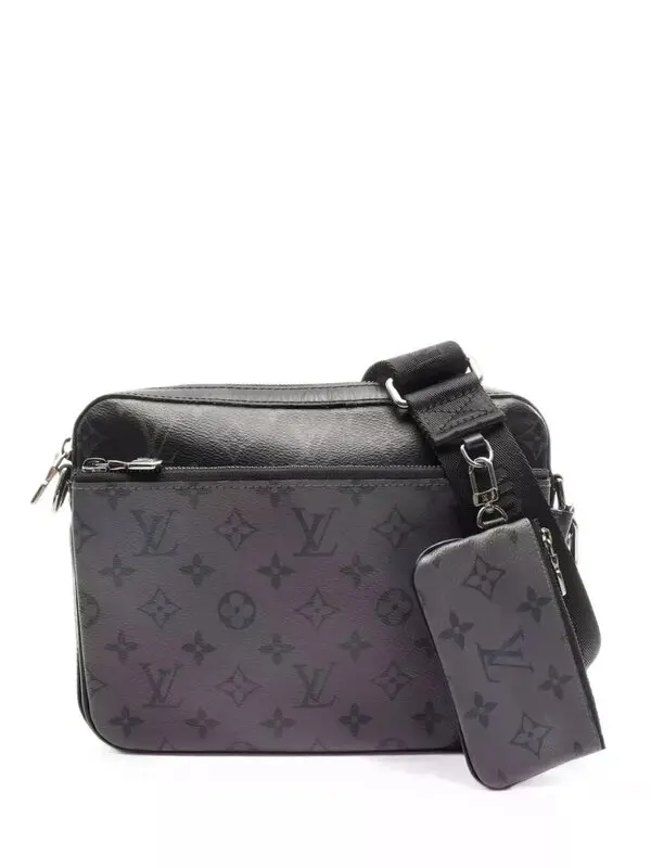 LOUIS VUITTON Trio Monogram Eclipse Messenger Bag - Black