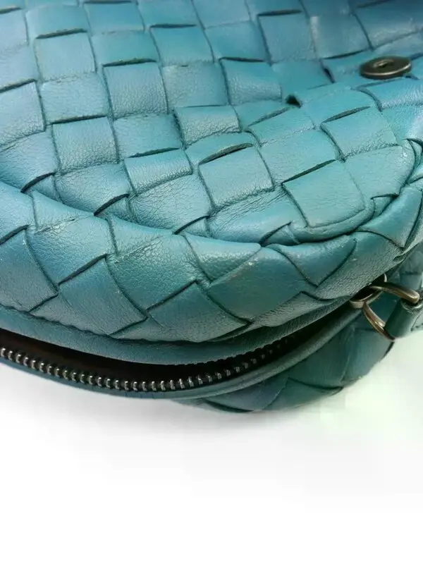 Bottega Veneta 2000s Intrecciato Chain Shoulder Bag