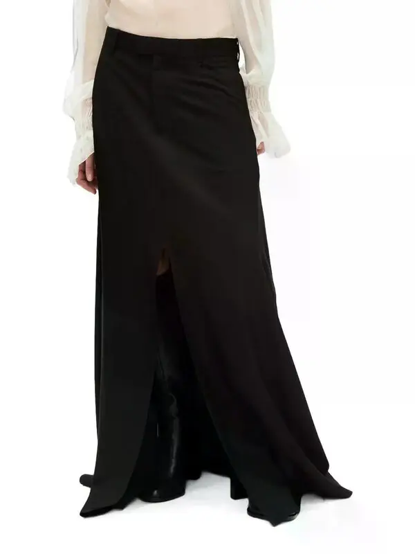 ANN DEMEULEMEESTER Front-slit Maxi Skirt