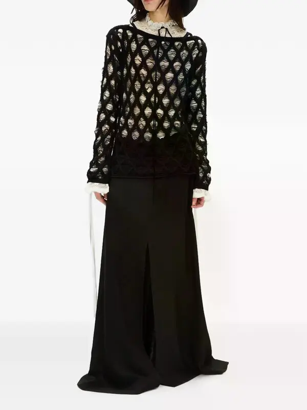 ANN DEMEULEMEESTER Front-slit Maxi Skirt