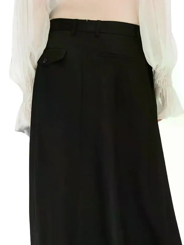 ANN DEMEULEMEESTER Front-slit Maxi Skirt