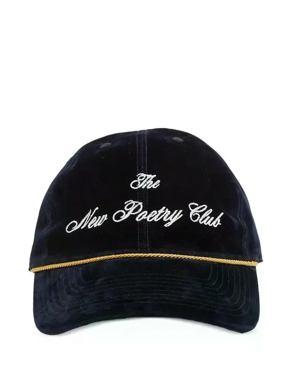 ANN DEMEULEMEESTER Flocked Cotton Baseball Cap