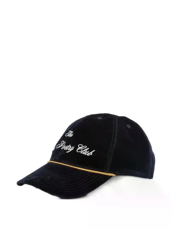 ANN DEMEULEMEESTER Flocked Cotton Baseball Cap