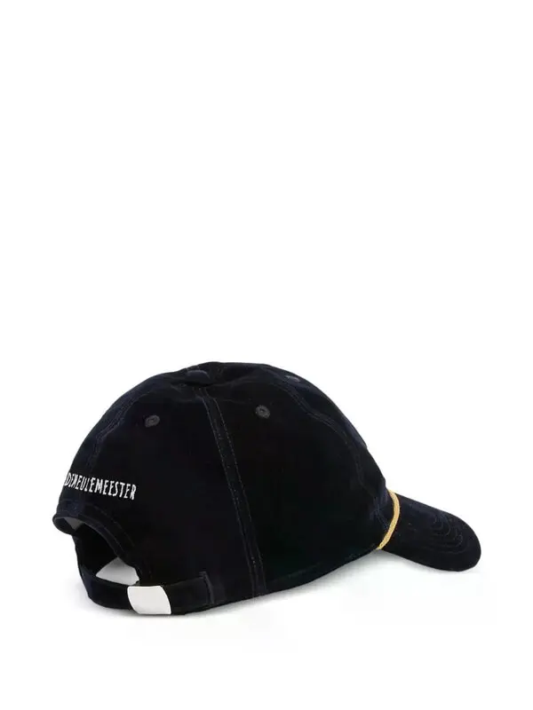 ANN DEMEULEMEESTER Flocked Cotton Baseball Cap