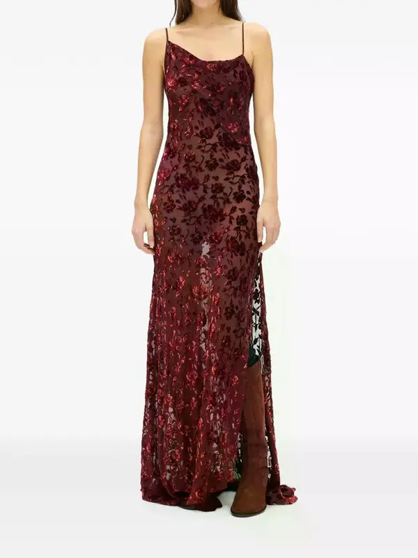 ANN DEMEULEMEESTER Devoré-effect Maxi Dress